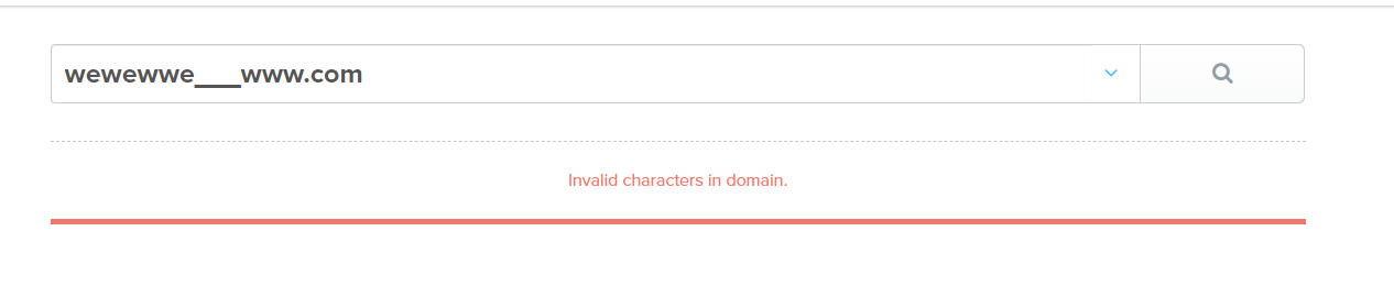 Valid And Invalid Domain Name Characters (-,@,&,.,_) In A Table